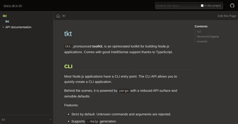 Github Dtinth Tkt Node Js App Toolkit