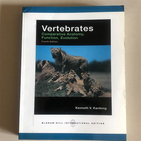 Textbook Vertebrates Comparative Anatomy Function Evolution 4e