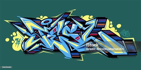 추상 단어하자 낙서 스타일 글꼴 글꼴 문자 화 벡터 일러스트 아트 거리에 대한 스톡 벡터 아트 및 기타 이미지 거리 그래피티 기물 파괴 Istock