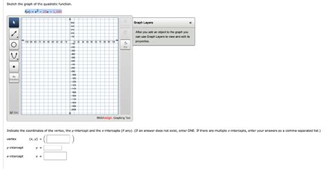 Solved Sketch The Graph Of The Quadratic Function
