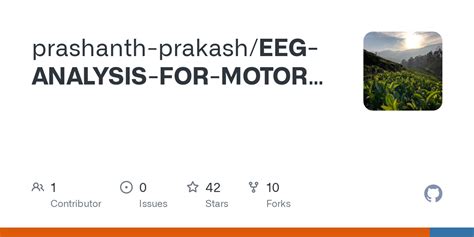 Github Prashanth Prakash Eeg Analysis For Motor Imagery Application