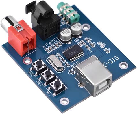 PCM2704 USB Sound Card DAC Decoder Board USB Input Coaxial Fiber Optic Analog Output HiFi