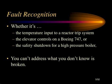ppt fault detection consequence prevention and control of defeat