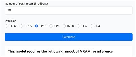 Llm Inference Gpu Video Ram Calculator Dev Community