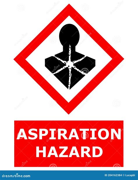 Warning Longer Term Health Hazard GHS Hazard Pictogram Vector