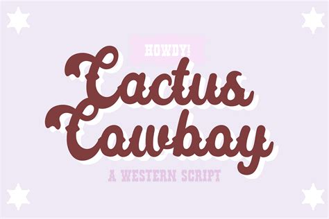 Cactus Cowgirls Fancy Western Script Rodeo Font — Blush Font Co