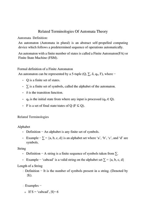 Solution Introduction To Automata Theory Studypool