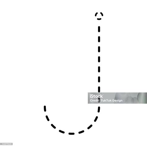 추적 알파벳 소문자 작은 글자 J 유치원 유치원 및 몬테소리 학교 어린이 필기 연습 활동을위한 점선 요소 사전 작성 0명에 대한 스톡 벡터 아트 및 기타 이미지 Istock