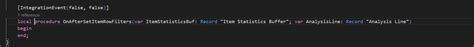 EventRequest Codeunit 7110 Analysis Report Managment Function