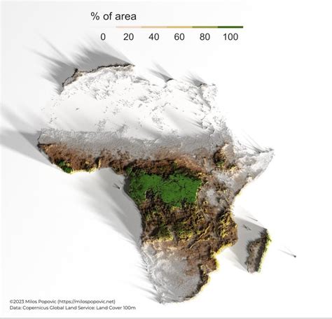 3d Forest Cover Map Of Africas Forest Rmapporn