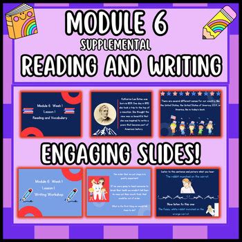 HMH Module 6 Into Reading Inspired Reading And Writing Slides TPT