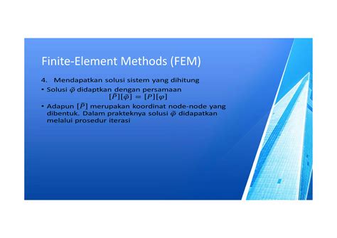 Finite Element Method Metode Elemen Hingga Pdf