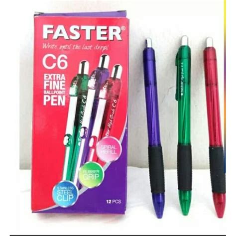 Pen Faster C6 Shallow 12pcs Shopee Philippines