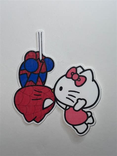 Hola Kitty X Spiderman Etsy México