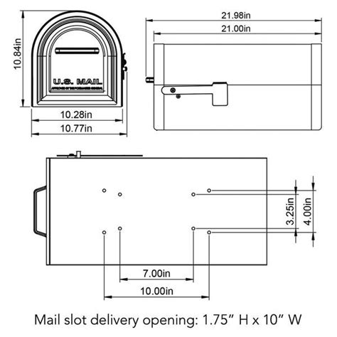 Post Office Mailbox Dimensions