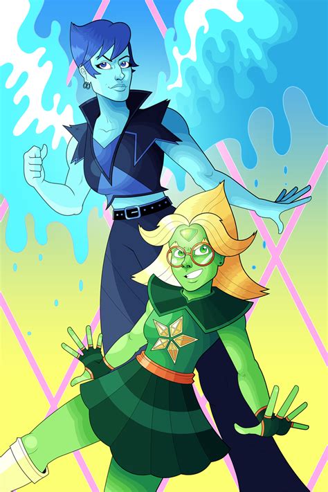 Steven Universe Redesigned Lapis And Peridot By Owenoak95 On Deviantart