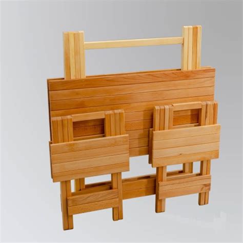 Розкладний деревяний стіл для пікніка та саду Steel з 4 стільцями 72х72 см Матеріал Бук