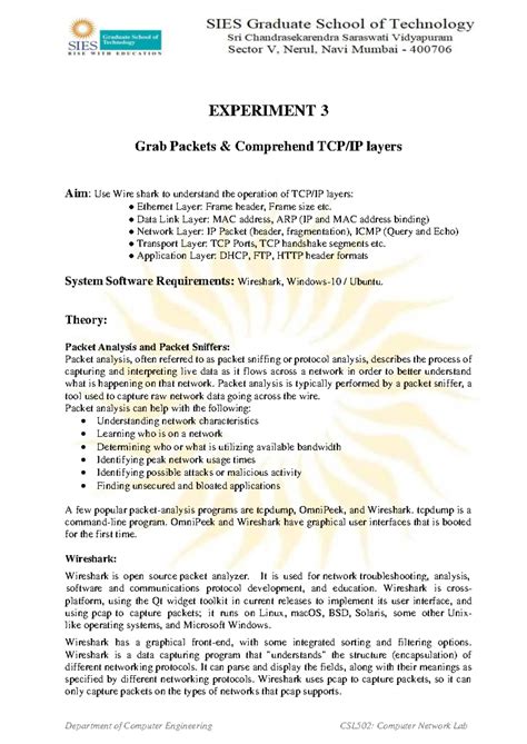 223a1134 Exp3 Cn Experiments Of Computer Networking Experiment 3 Grab Packets And Comprehend