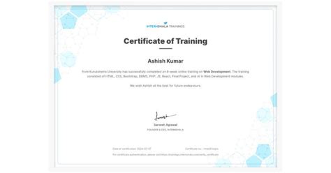 ashish kumar on linkedin successfully completed the web development