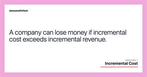 Incremental Cost Awesomefintech Blog