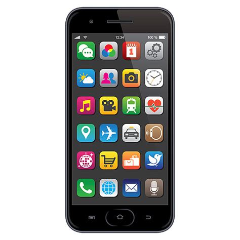 Vintage Mobile Phone Icon Retro Communication Device Illustration