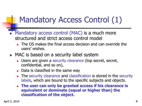 Ppt Chapter 4 Access Control Part B Powerpoint Presentation Free Download Id637767