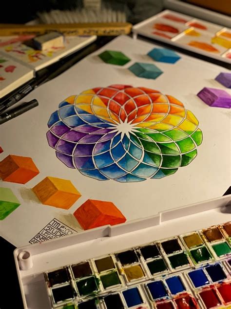 Color Wheel Art Color Wheel Art Projects Color Theory Art
