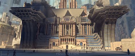 Trantor Library Final By Wayne Haag Fantasy City Fantasy World