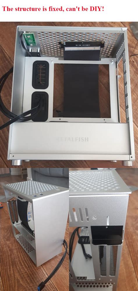 All Aluminum Diy Itx Computer Case Side Open Gaming Desktop Cases With