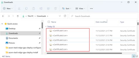 在 Azure 入口網站中設定搭配 Gpu 的 Azure Stack Edge Pro 裝置憑證的教學課程 Microsoft Learn