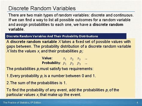 CHAPTER 6 Random Variables 6 1 Discrete And