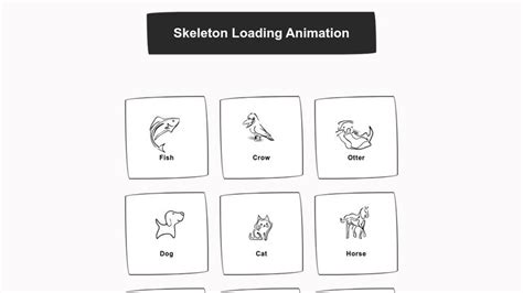 Codepen Skeleton Loading Animation
