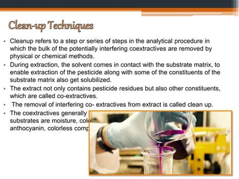 Determination Of Pesticides Residue In Grains Fruits Vegetables Milk And Milk Products Pptx