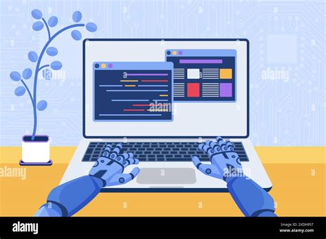 Software Code Automation Development Using Ai Machine Learning Tech Service And Chat Robot