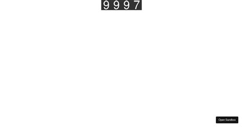 React Flip Numbers Examples Codesandbox