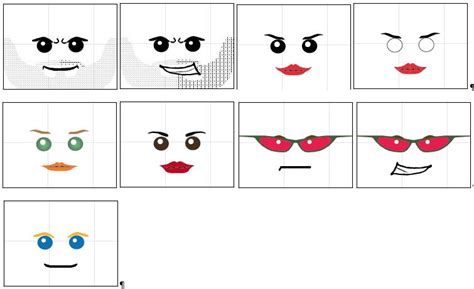 Printable Lego Face Template Lego Vip Exklusiv Minifigur Köpfe