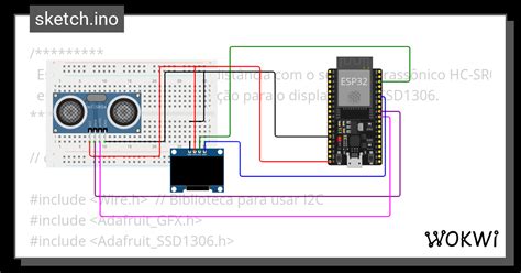 Esp Sensor De Dist Ncia Hc Sr E Display Oled Ssd Copy