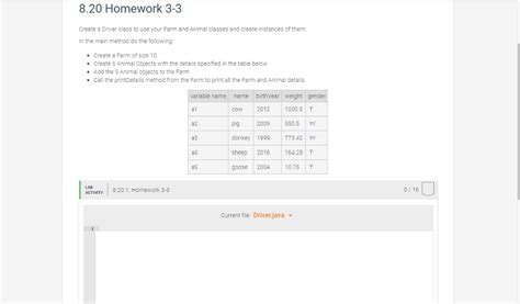 Solved Java Programming Ii Homework 7 Create A Driver