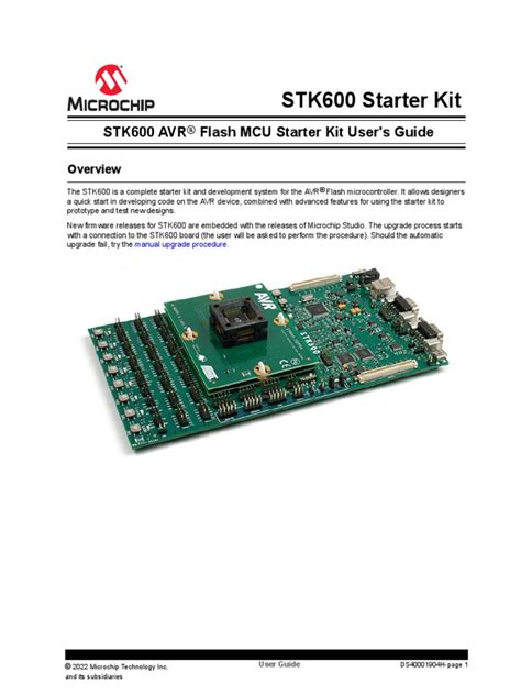 Stk600 Avr Flash Mcu Starter Kit Users Guide Ds40001904 Pdf Office