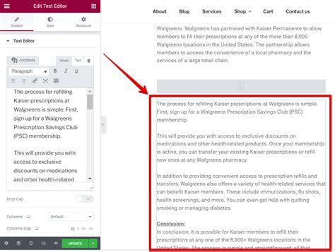 how do i add read more in elementor