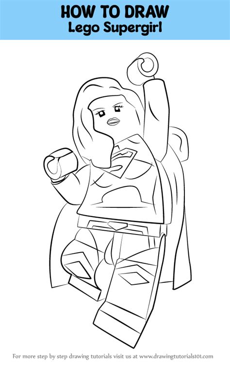 How To Draw Lego Supergirl Lego Step By Step Drawingtutorials Com