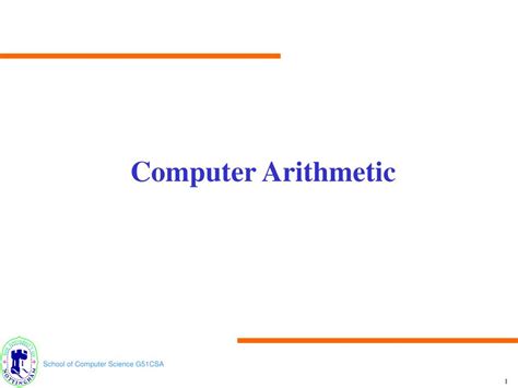 PPT Computer Arithmetic PowerPoint Presentation Free Download ID
