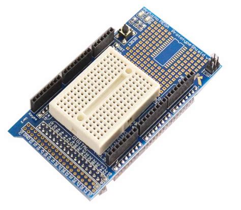 Auslese Prototype Shield V For Arduino Mega With Breadboard