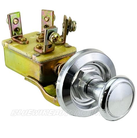 Classic Silver Window Wiper Switch Pullpush 2speedwiper Park