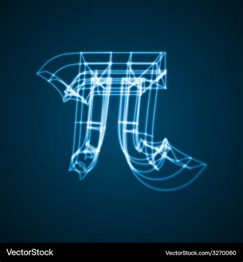 Mathematical Constant Pi Royalty Free Vector Image