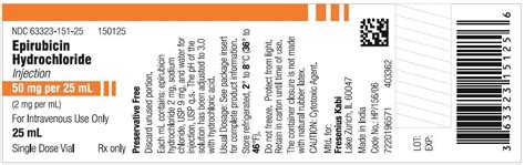 Epirubicin Package Insert