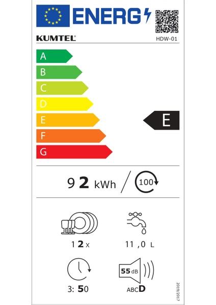 Kumtel Hdw 01 4 Programlı E Enerji Sınıfı Bulaşık Makinesi Fiyatı