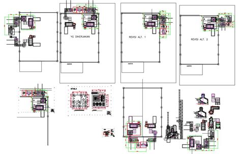 Cad 2d Dwg Drawing File Of The Incinerator Section And Elevation Detailed Drawing Is Given