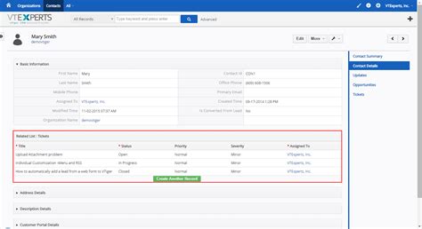 Related Lists And Blocks Vtiger Experts